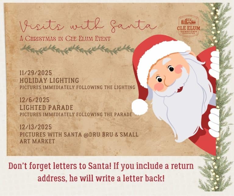 Christmas in Cle Elum - Santa Visits | Cle Elum Downtown Association